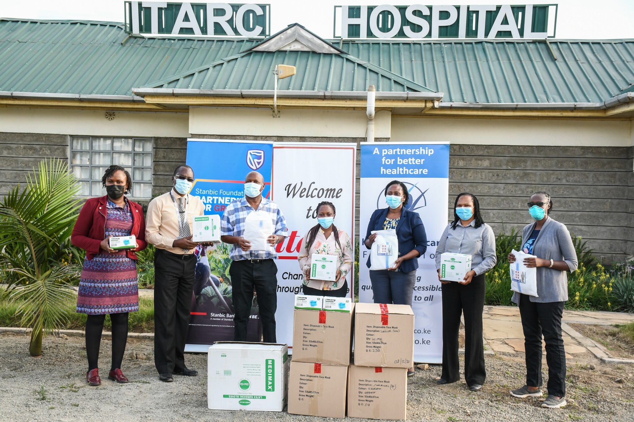 KHF partnered with Stanbic Bank Kenya to donate PPEs to Nakuru, Thika ...
