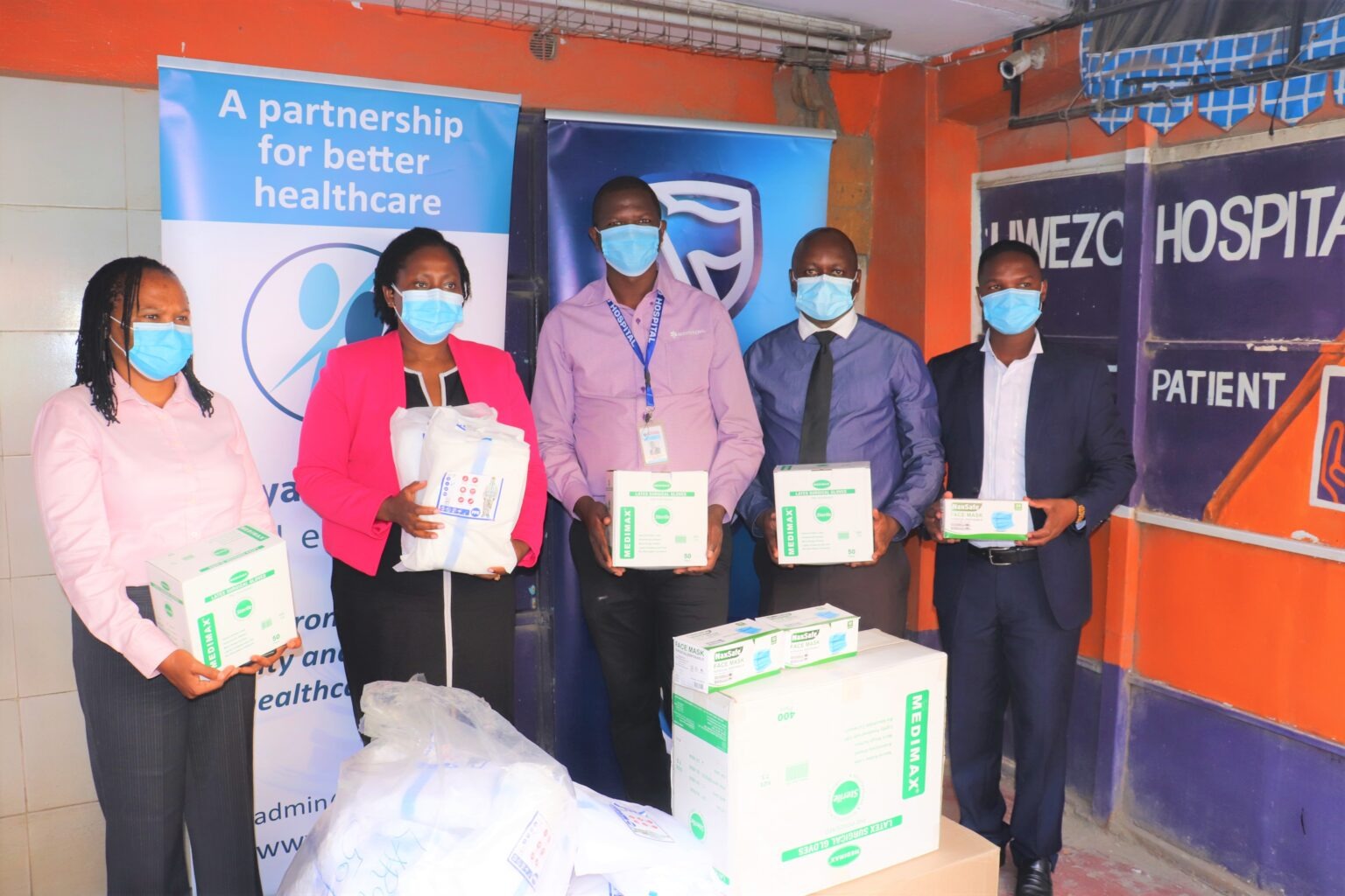 KHF partnered with Stanbic Bank Kenya to donate PPEs to Nakuru, Thika ...